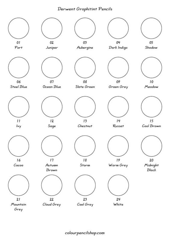 Free Downloadable Colour Charts – colourpencilshop.com