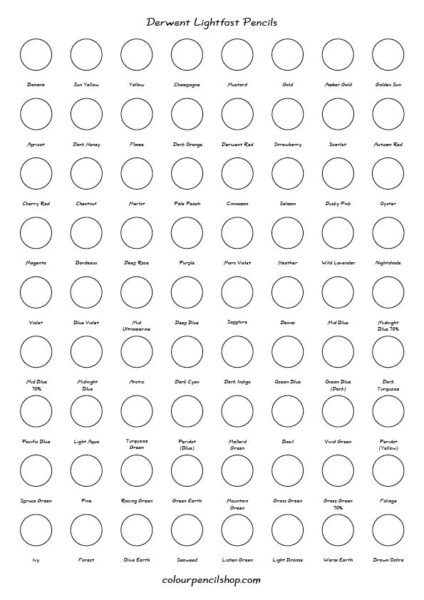 Free Downloadable Colour Charts – colourpencilshop.com