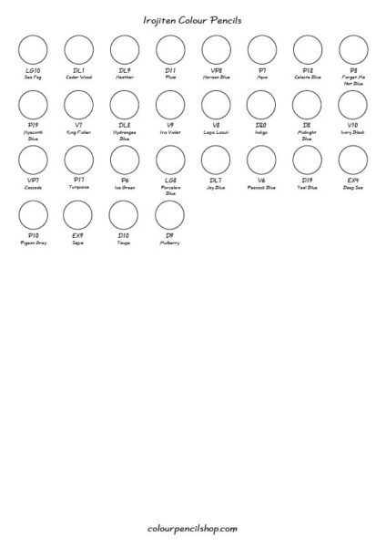 Irojiten Colour Pencil Charts – colourpencilshop.com